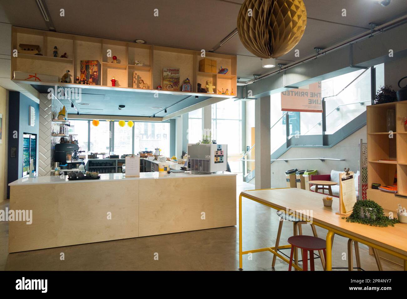 Interior room inside The Wilson Kitchen arts café inside The Wilson Art ...