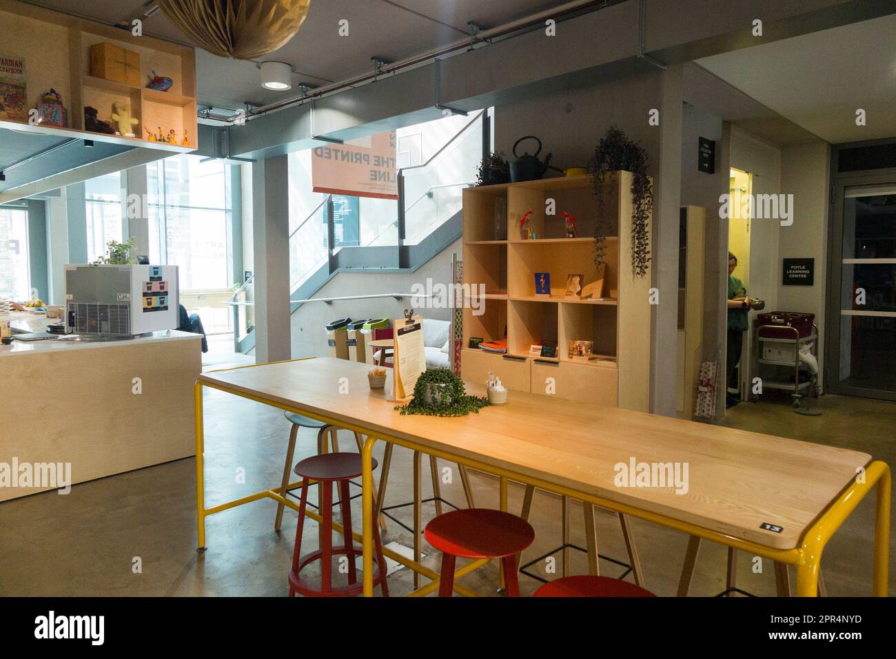 Interior room inside The Wilson Kitchen arts café inside The Wilson Art ...