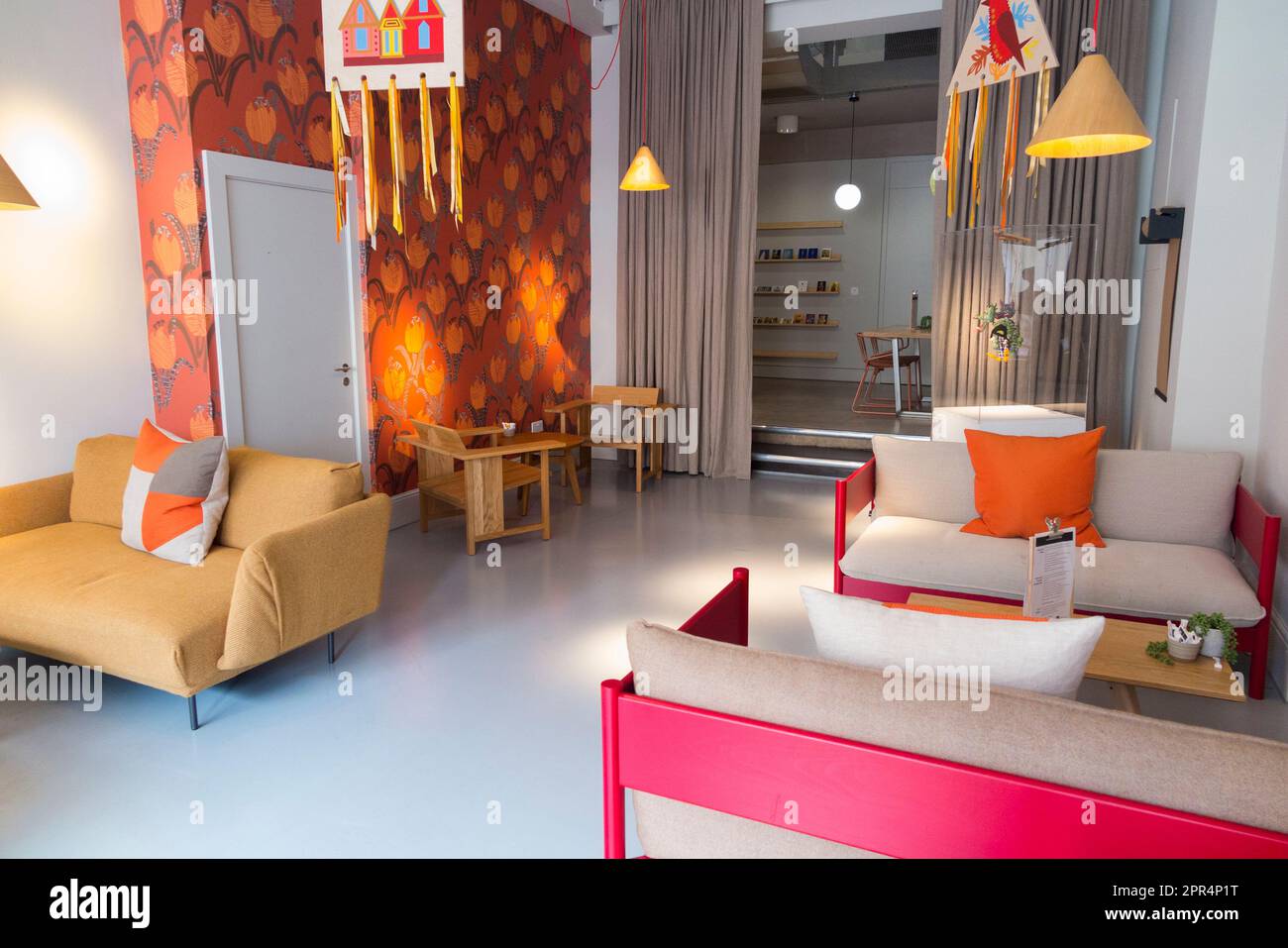 Interior room inside The Wilson Kitchen arts café inside The Wilson Art ...