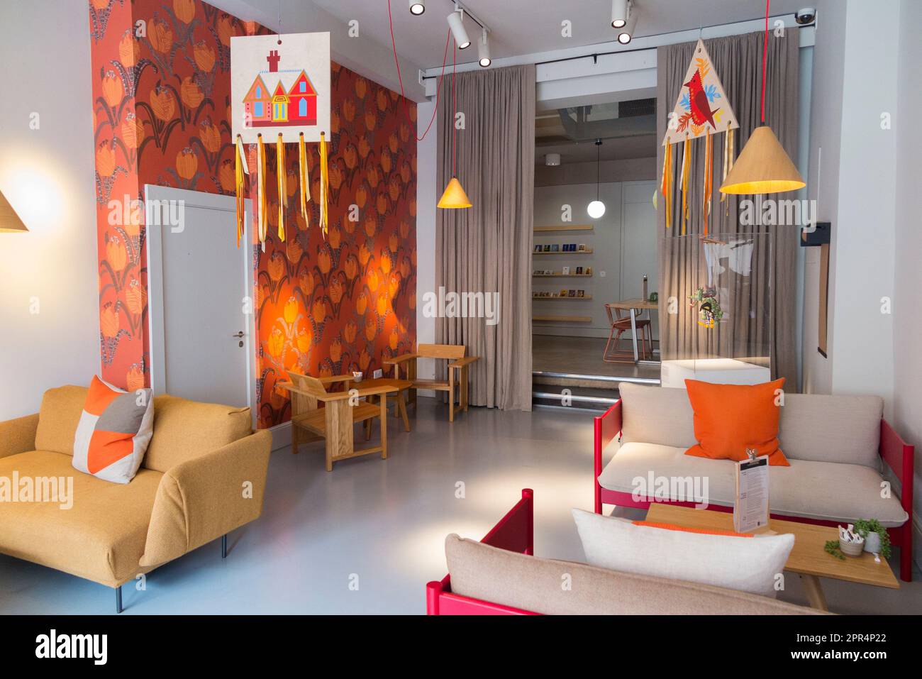 Interior room inside The Wilson Kitchen arts café inside The Wilson Art ...