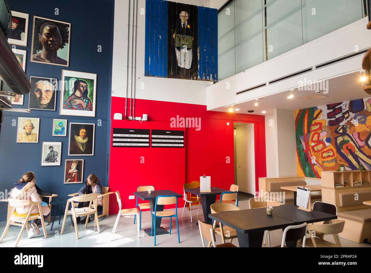 Interior room inside The Wilson Kitchen arts café inside The Wilson Art ...