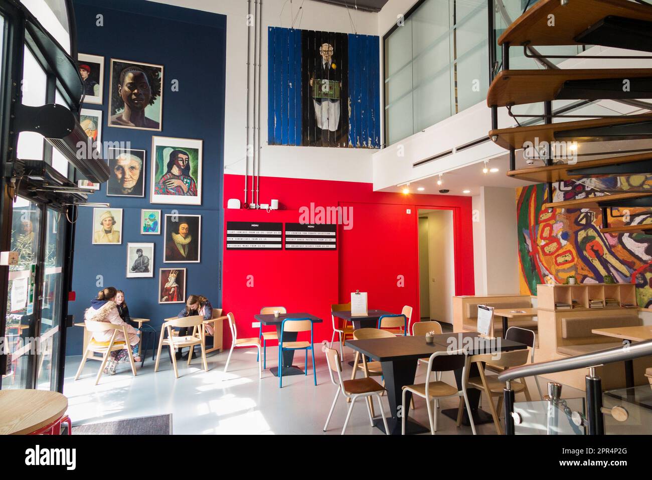 Interior room inside The Wilson Kitchen arts café inside The Wilson Art ...