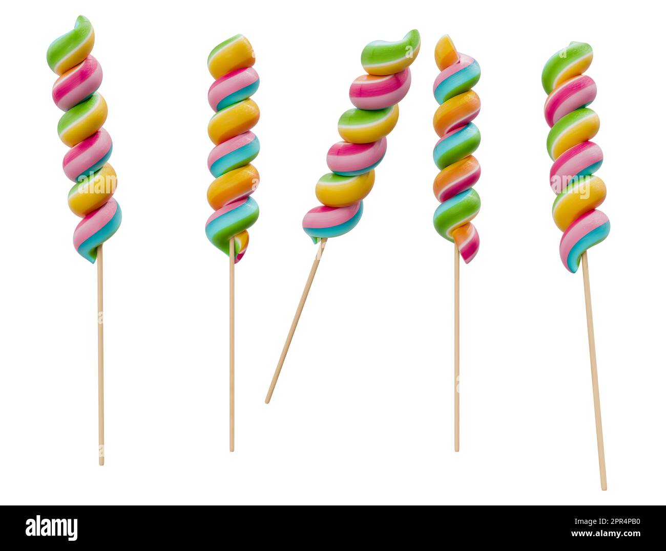 Swirl Lollipop different angles isolated on white background high ...