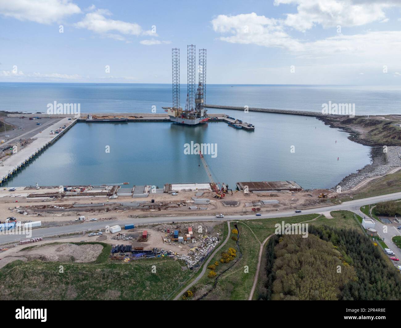 Aberdeen South Port, Aberdeen Scotland Stock Photo - Alamy