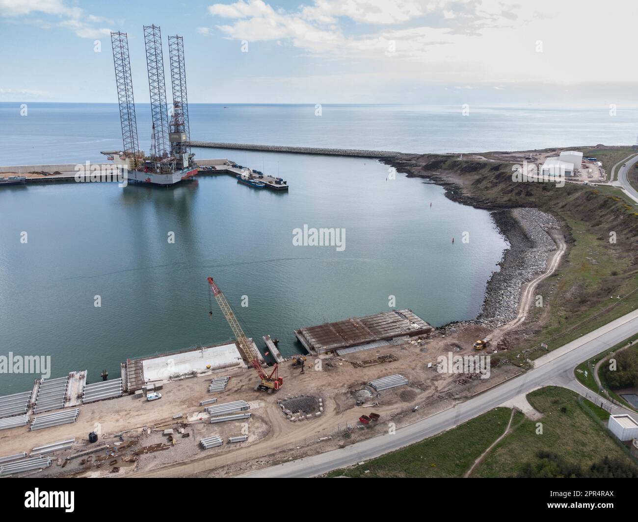 Aberdeen South Port, Aberdeen Scotland Stock Photo - Alamy