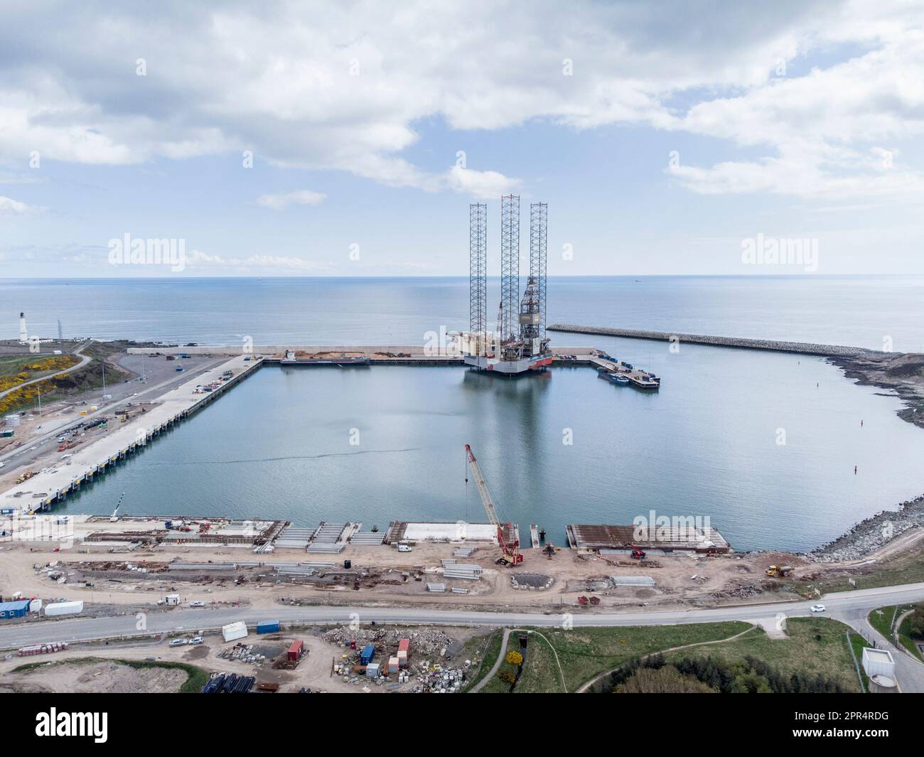 Aberdeen harbour by air hi-res stock photography and images - Alamy