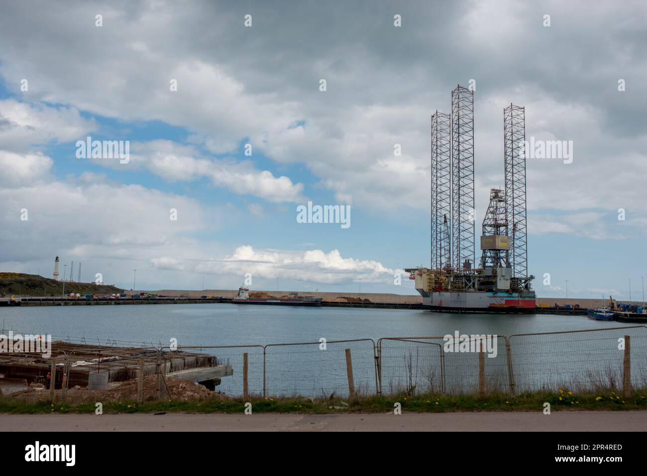 Aberdeen South Port, Aberdeen Scotland Stock Photo - Alamy