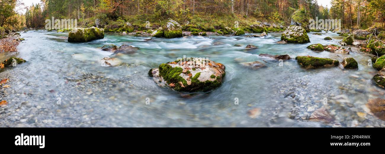 wild river with big current in deep gorge Stock Photo - Alamy