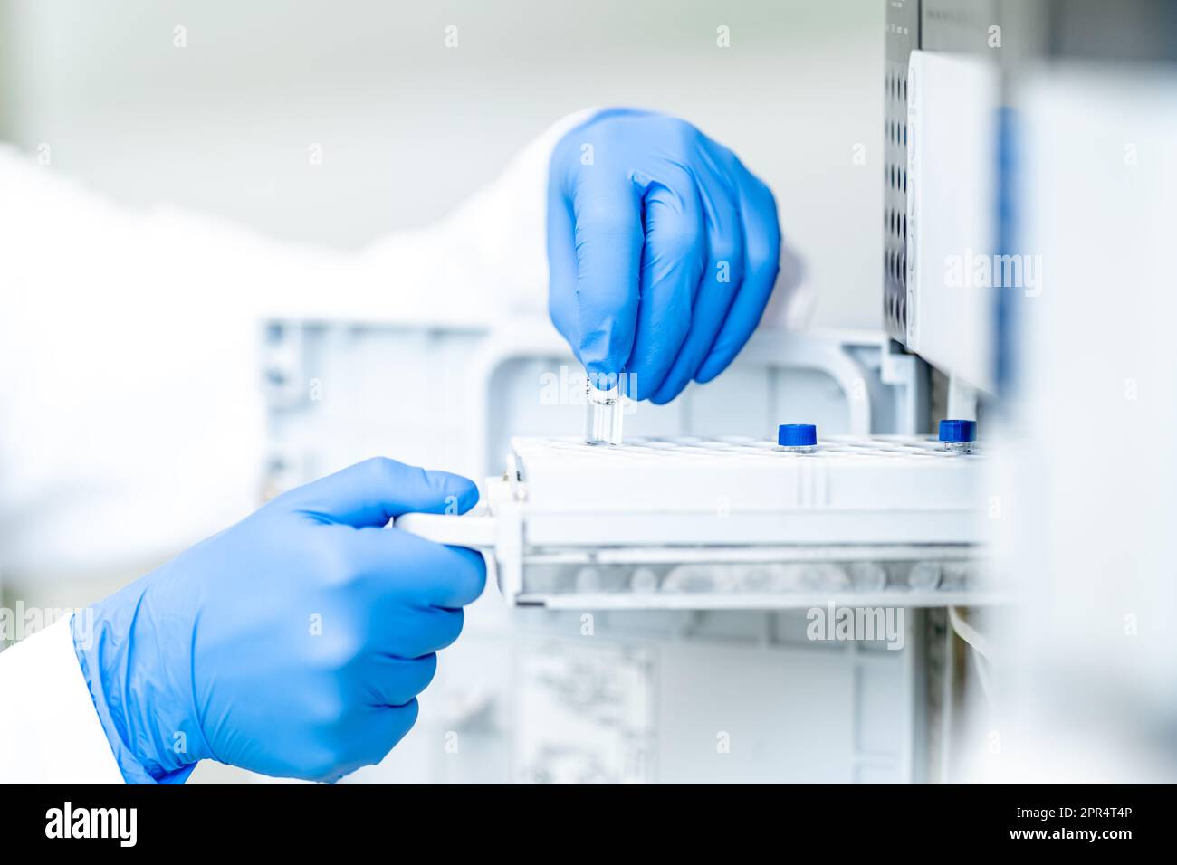 examination of a chemical sample using modern devices in the ...