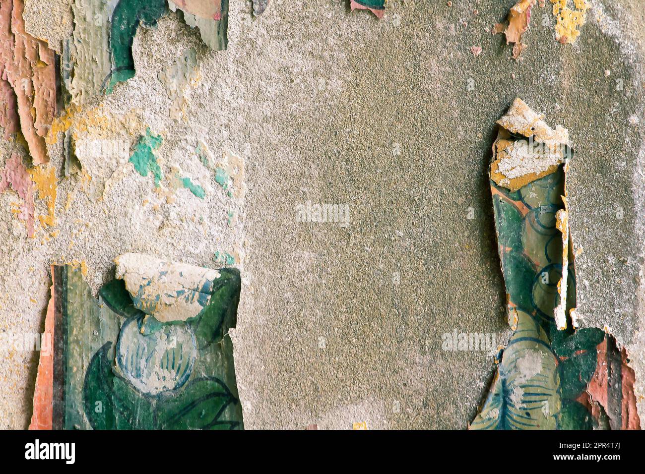 The color falls out of the old wall Stock Photo - Alamy