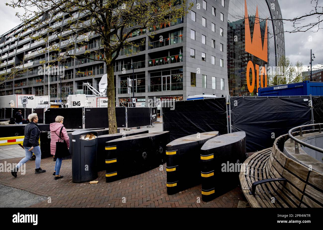 ROTTERDAM -26/04/023, The Binnenrotte on the route for King's Day 2023 ...