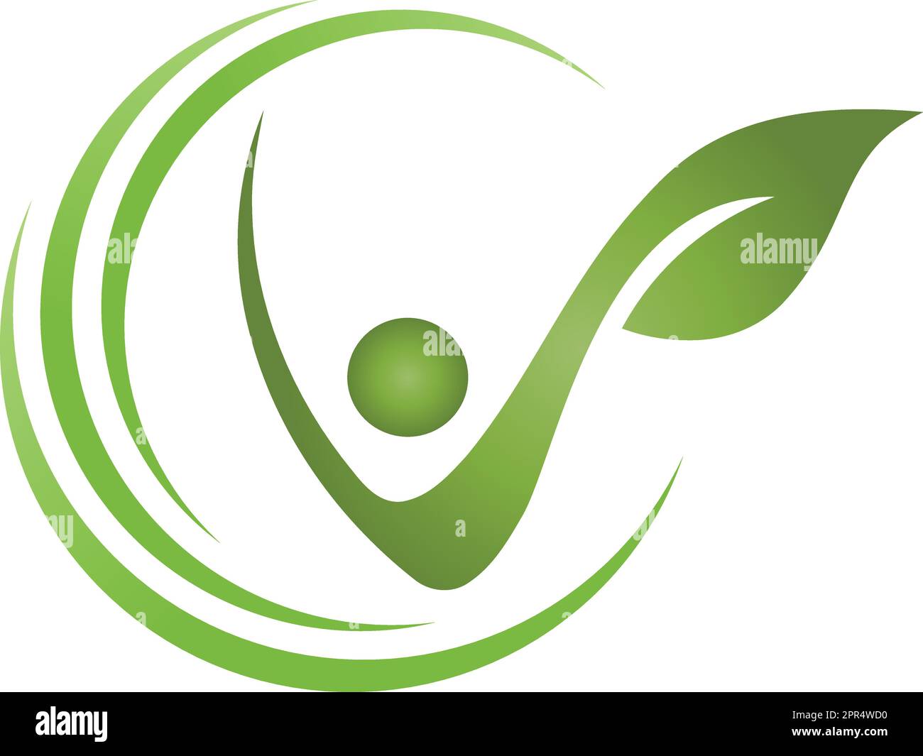 person, leaves, wellness, gardener, logo Stock Vector Image & Art - Alamy