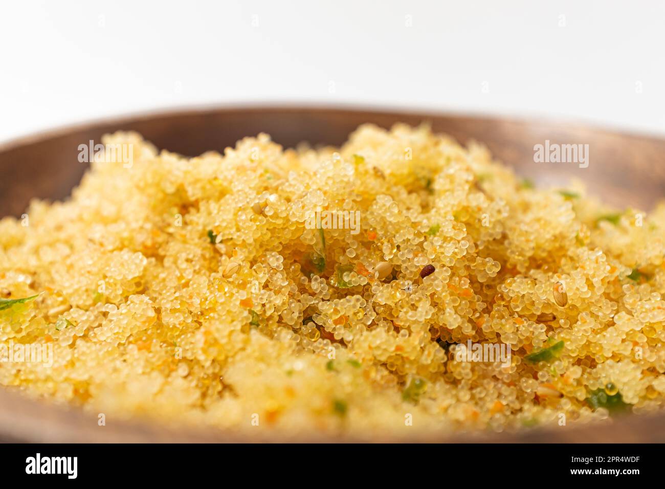 Seasoned flying fish roe on white background Stock Photo - Alamy
