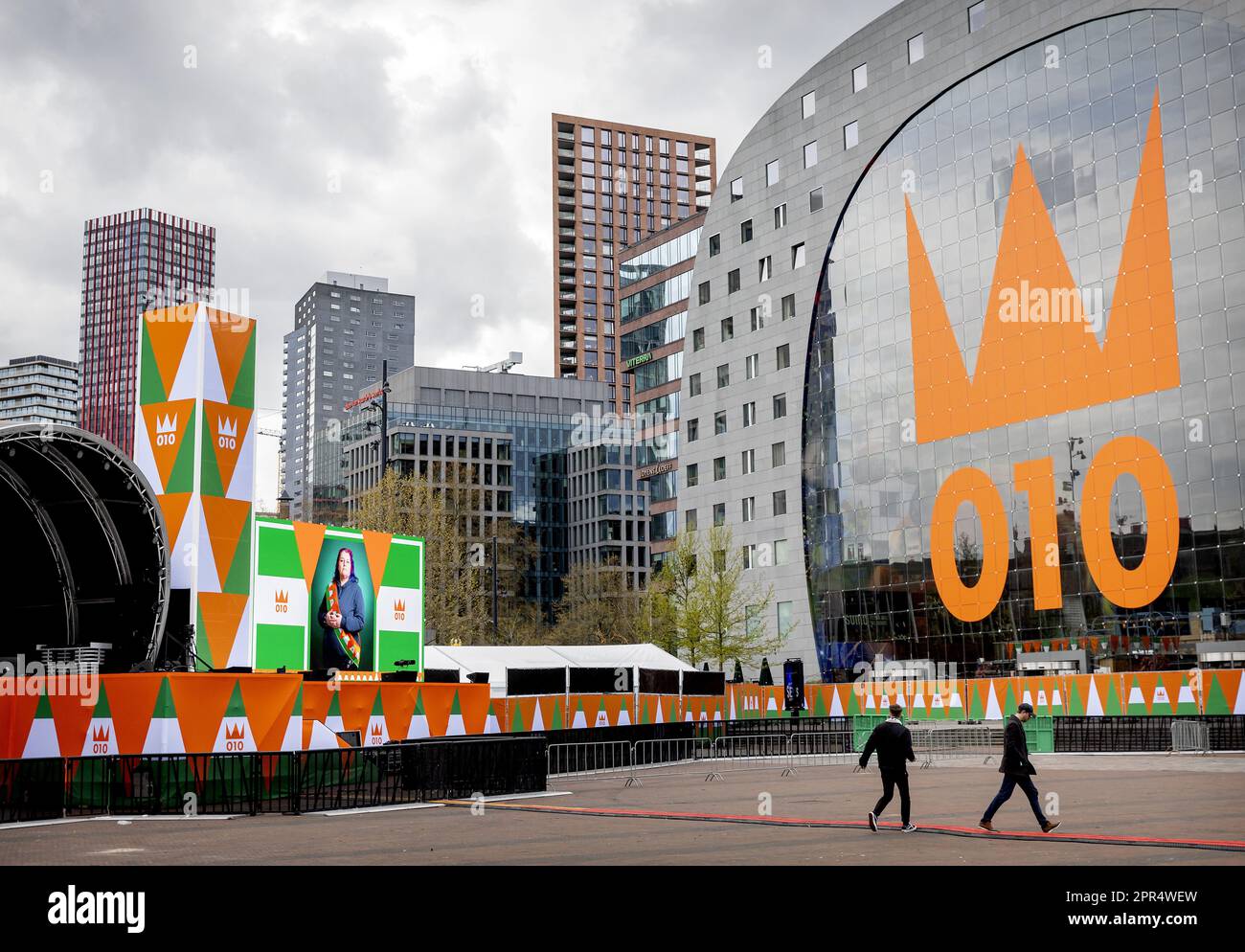 ROTTERDAM -26/04/023, The Binnenrotte on the route for King's Day 2023 ...