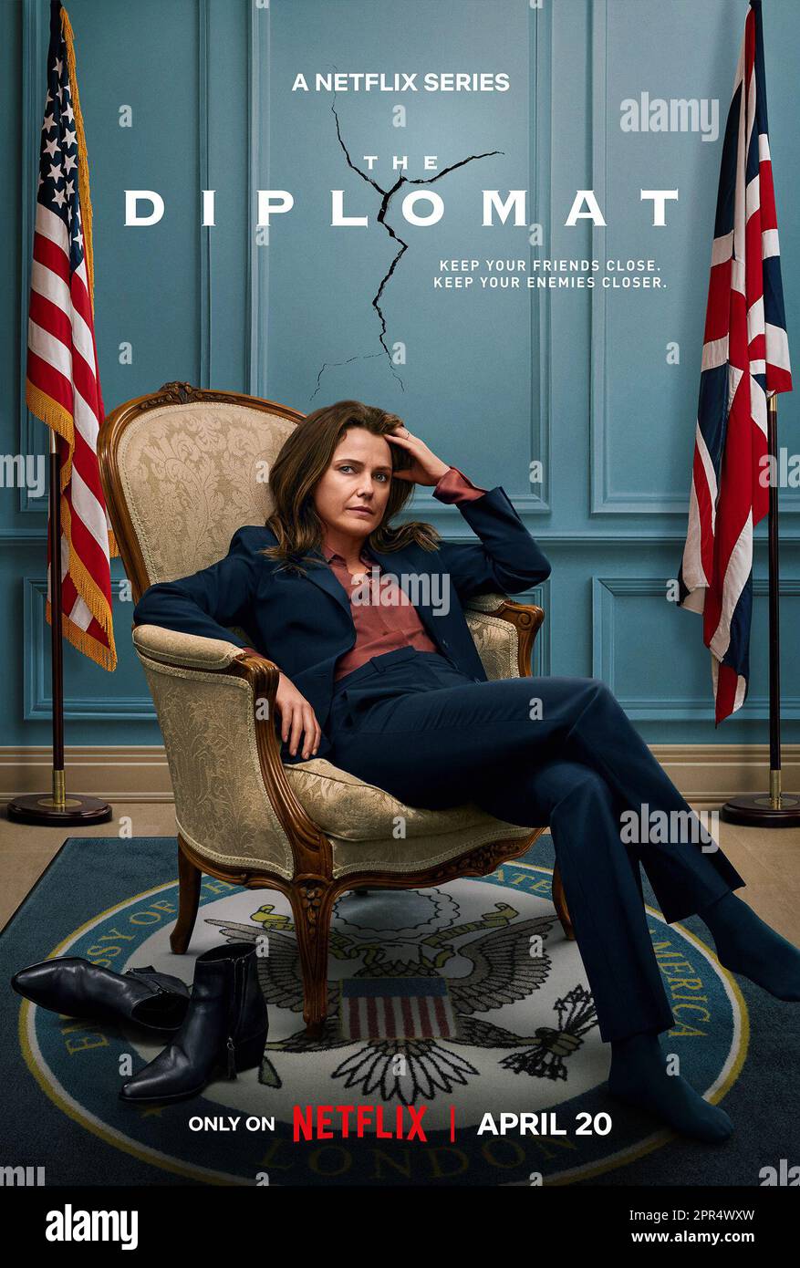 The Diplomat poster Keri Russell Stock Photo - Alamy