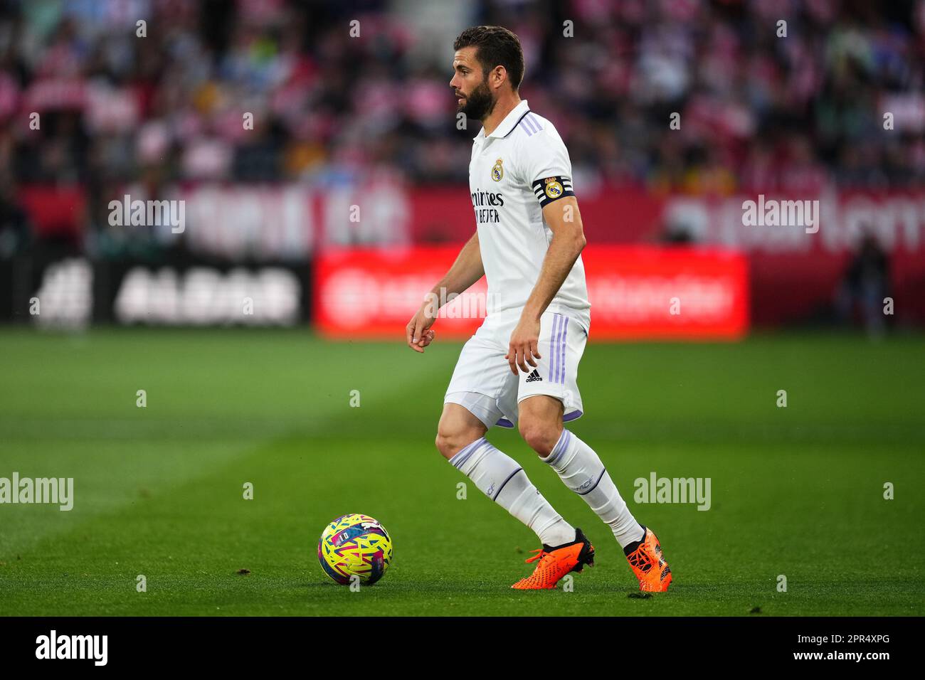 Nacho Fernandez of Real Madrid during the La Liga match between Girona ...