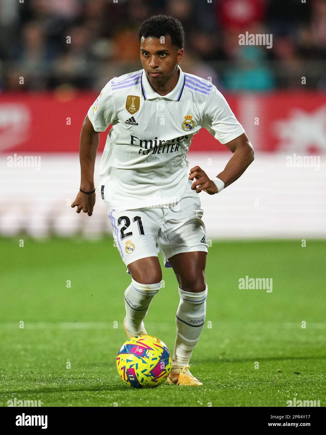 Rodrygo Goes of Real Madrid during the La Liga match between Girona FC ...