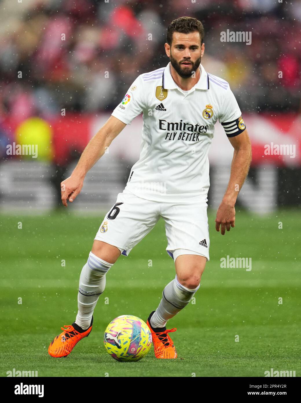 Nacho Fernandez of Real Madrid during the La Liga match between Girona ...