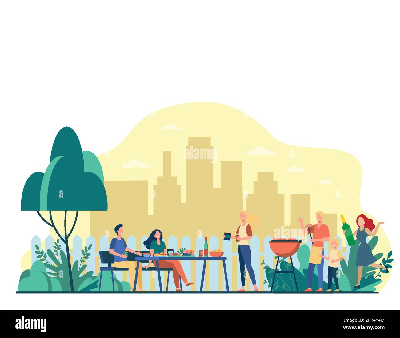 Baby backyard Stock Vector Images - Alamy