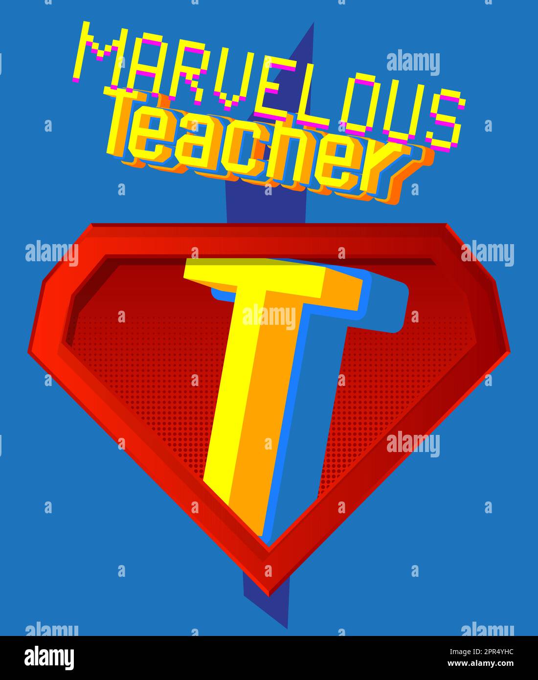 Superhero Teacher Logo