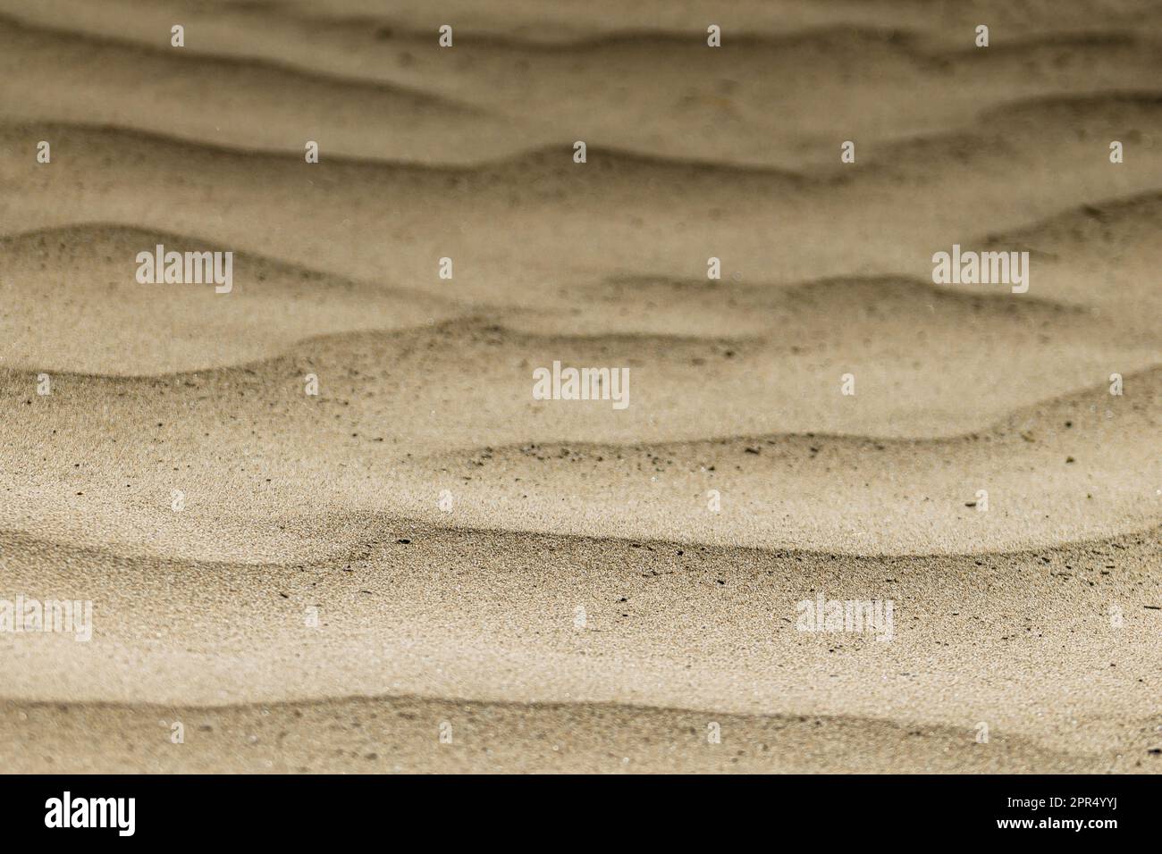 A beach shoreline featuring a rippled pattern in the sand Stock Photo ...