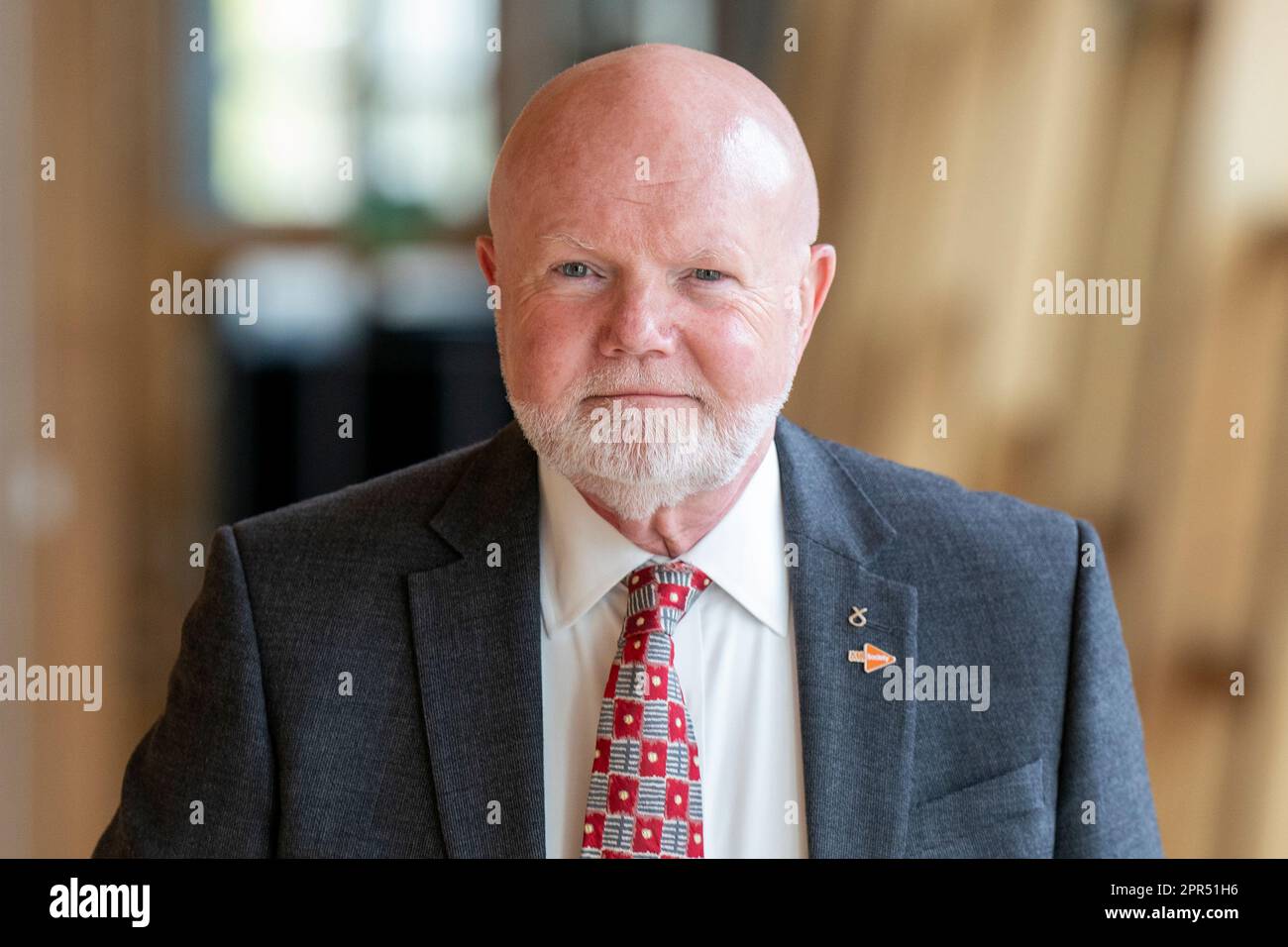 Former SNP treasurer Colin Beattie in the Scottish Parliament ...