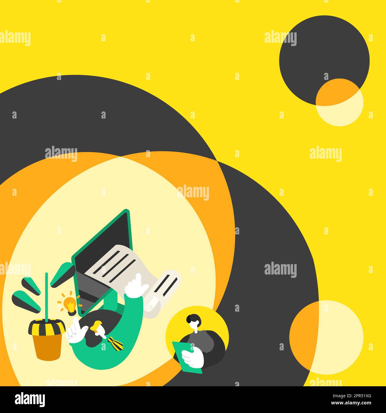 Copying cartoon hi-res stock photography and images - Alamy