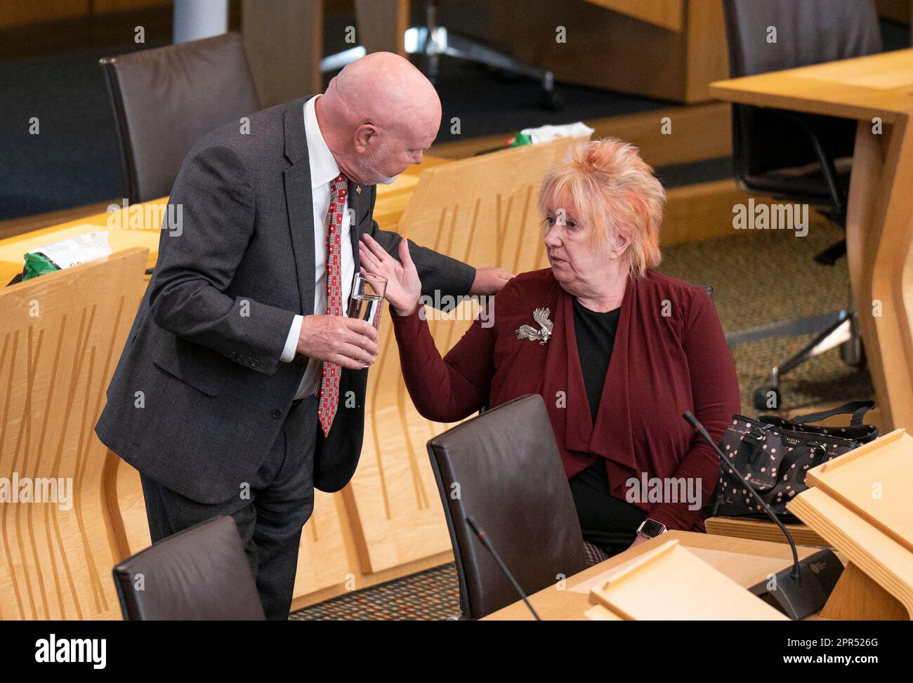 Former SNP treasurer Colin Beattie with SNP's Christine Grahame (right ...