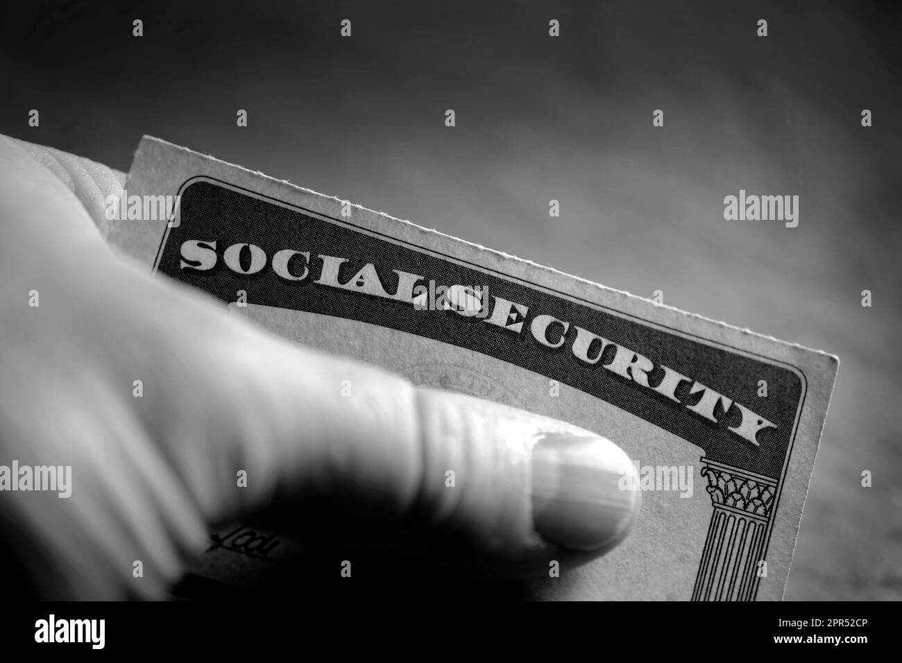 Social Security Cards Symbolizing Benefits for Elderly United Stated ...