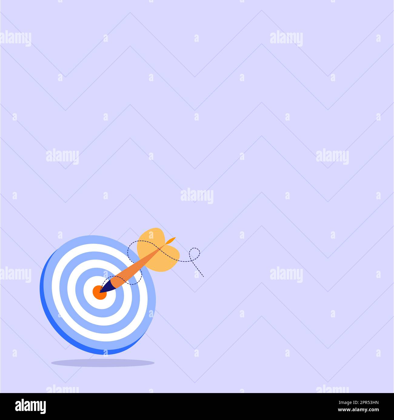 Presenting Message Hitting Target Concept, Abstract Announcing Goal ...