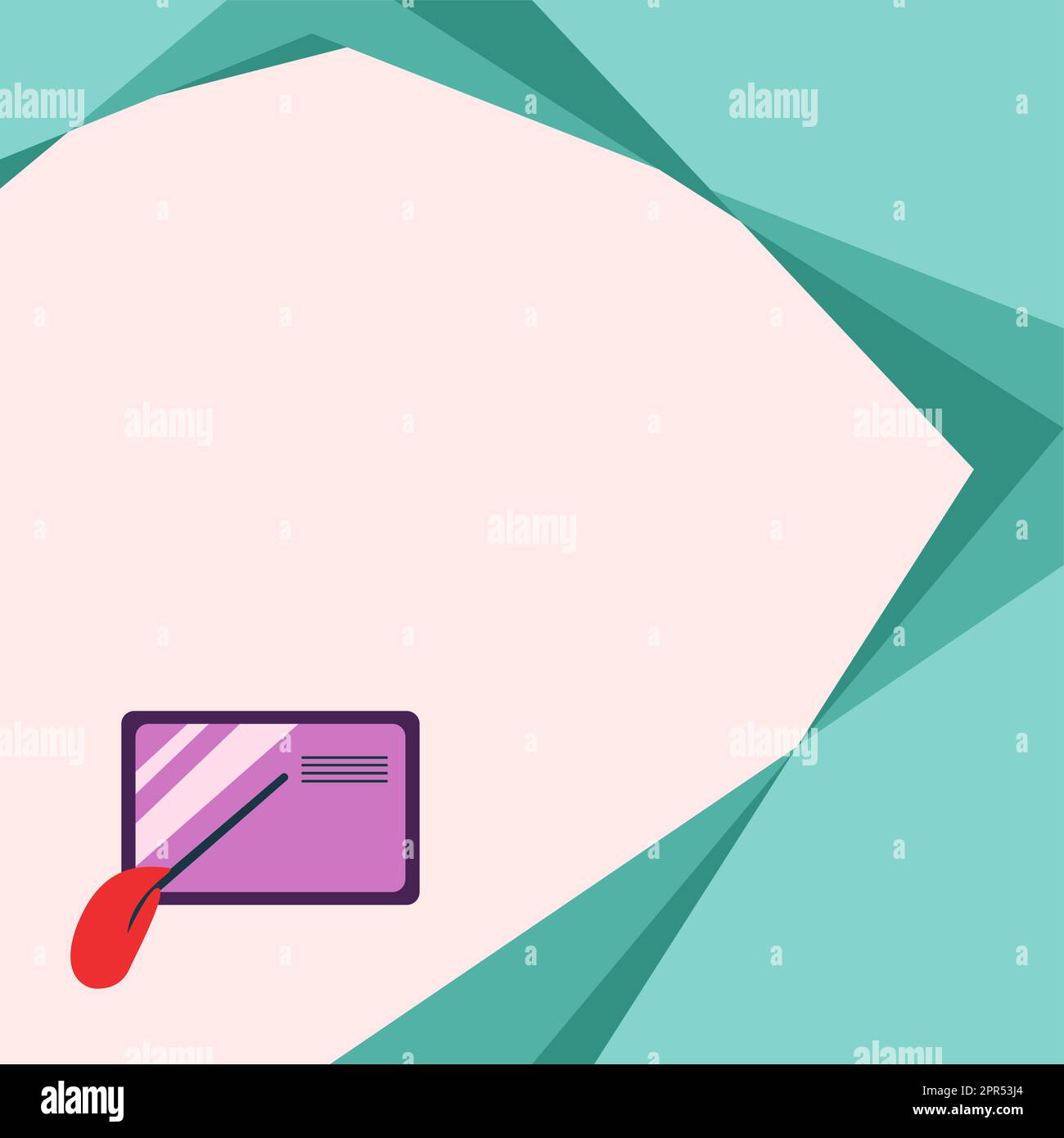 Card Drawing With Hand Pointing Stick At Small Details. Cardboard ...