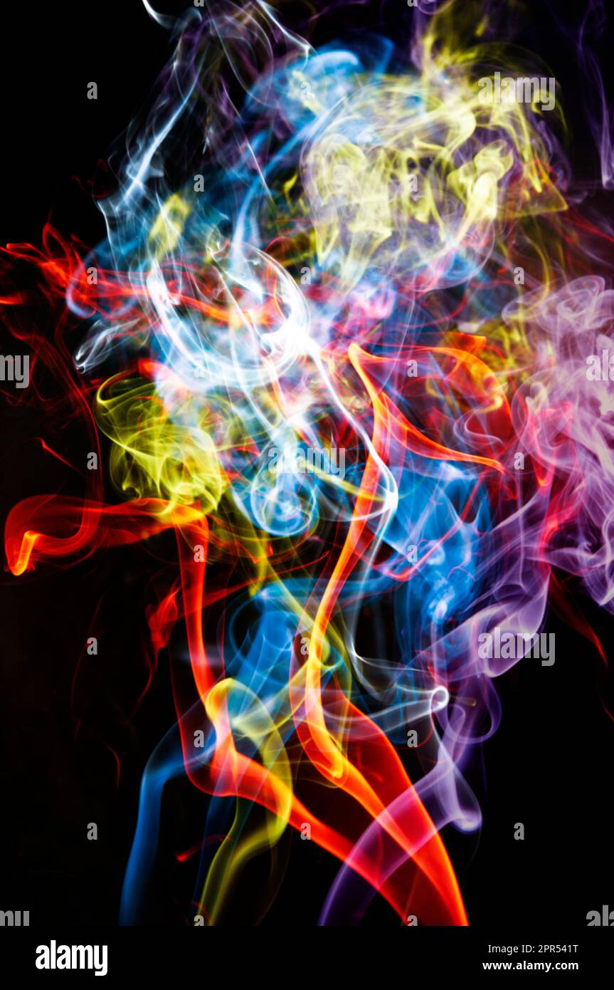 abstract colorful smoke background Stock Photo - Alamy