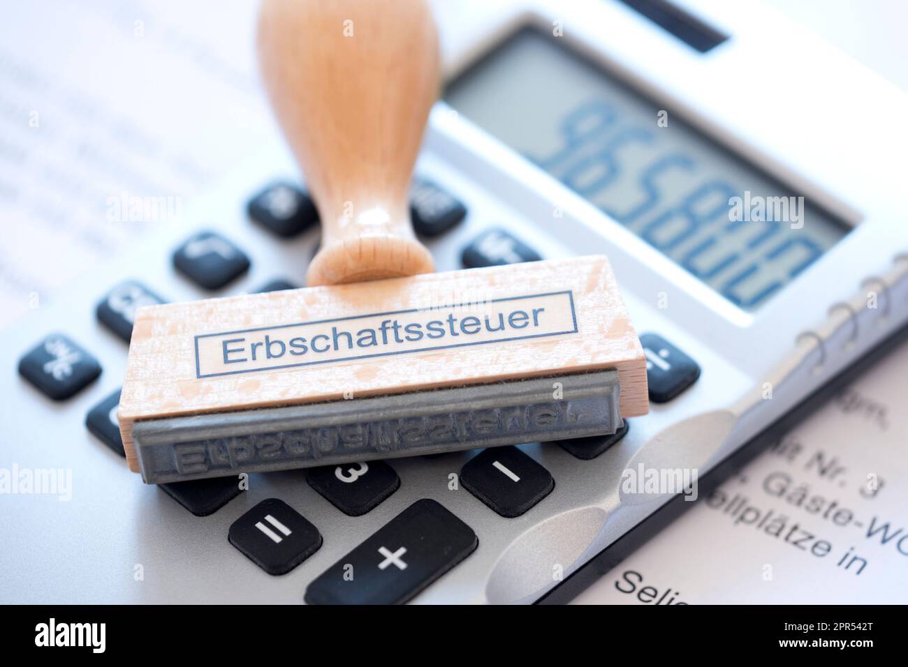 Stamp With Inscription Inheritance Tax Stock Photo - Alamy