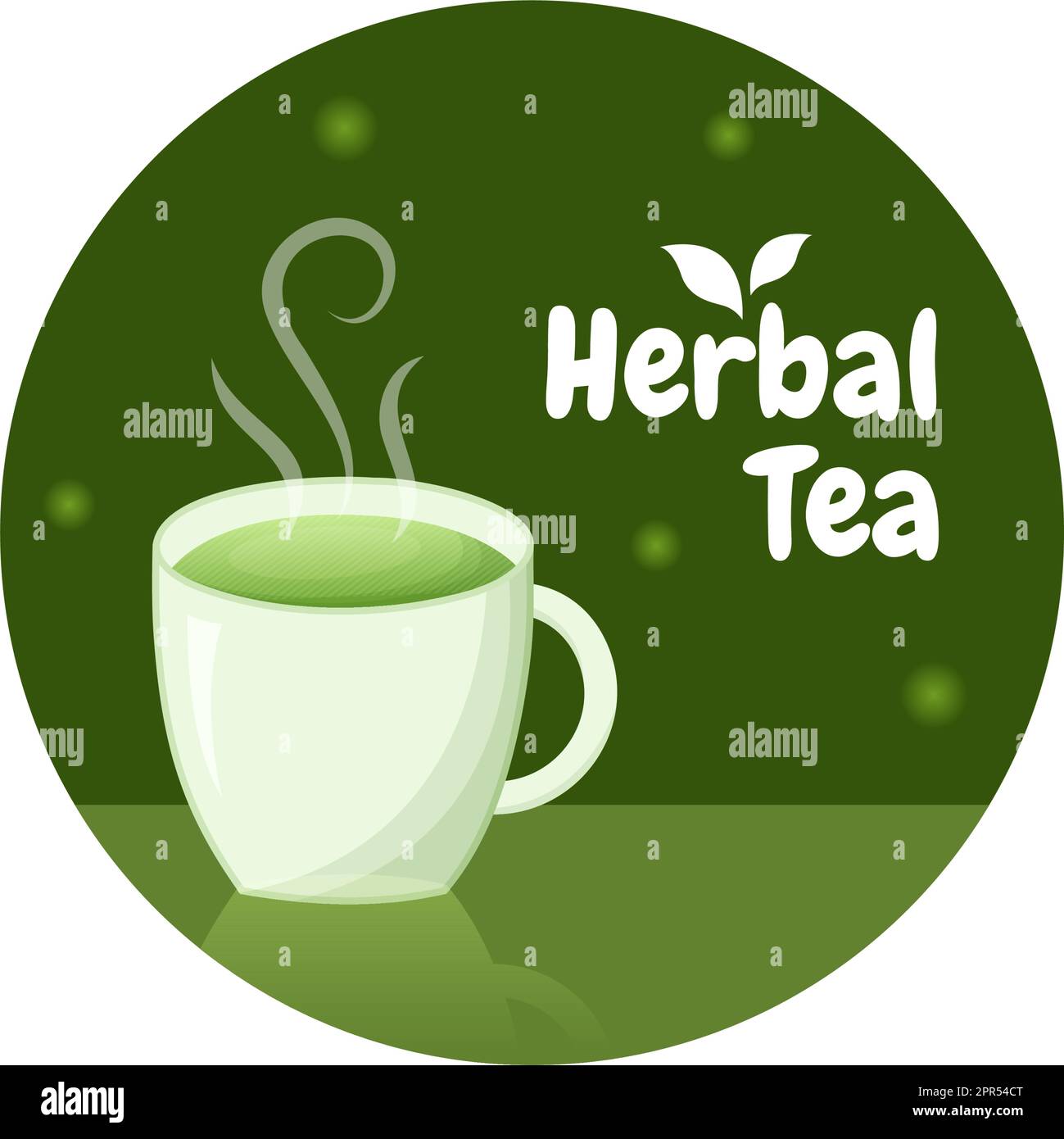 Glass tea dried leaves Stock Vector Images - Alamy