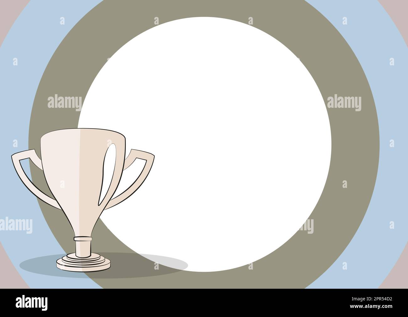 Competition Trophy Drawing With Large Blank Space Background Displaying ...