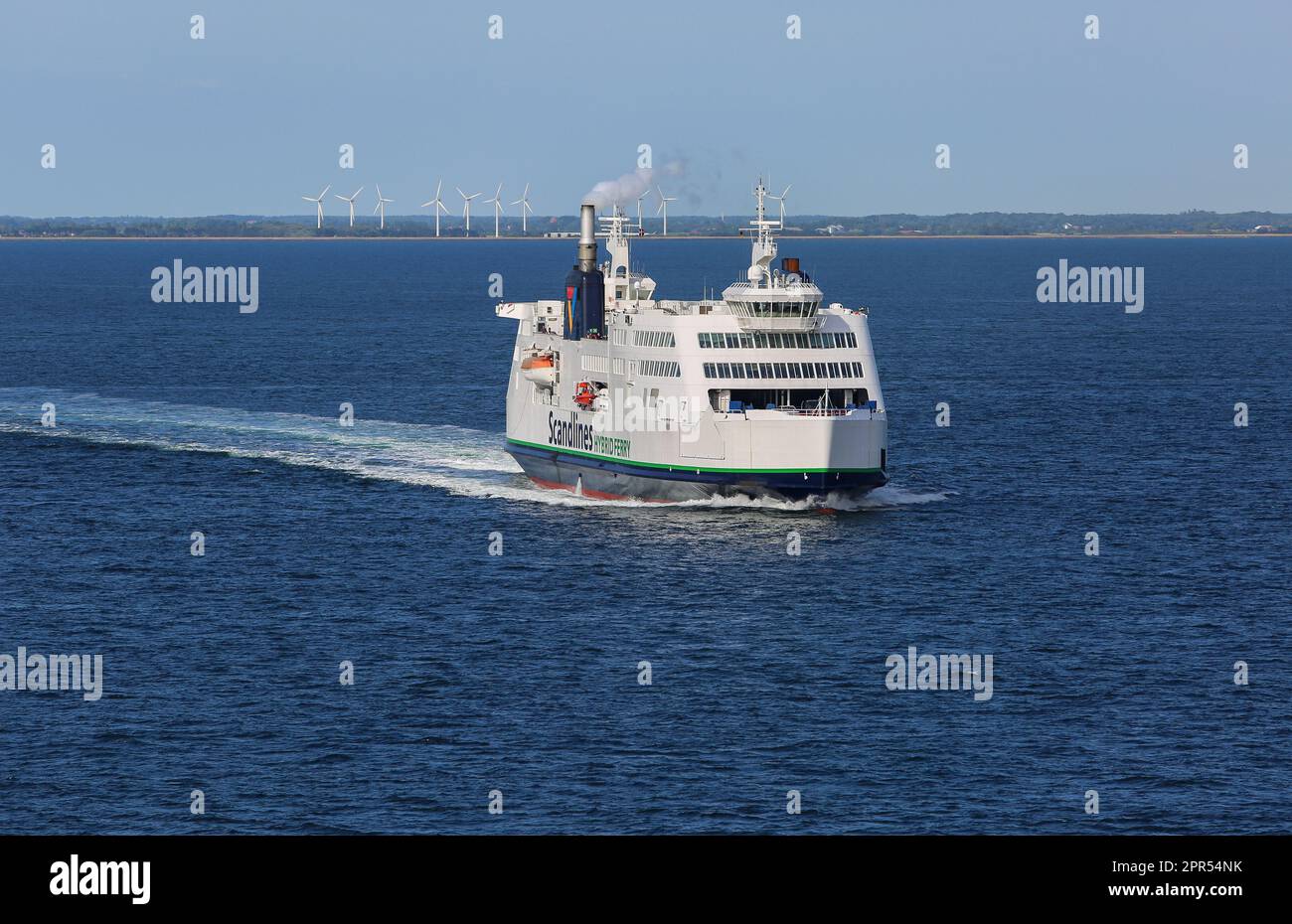 Hybrid ferry Prins Richard, Rødby wind farm turbines, Scandlines ...