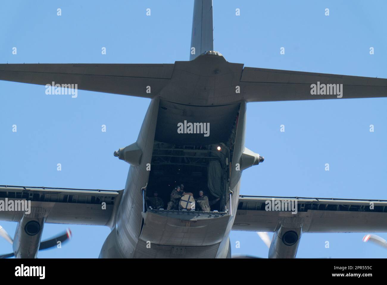 Lockheed C130J "Hercules" aircraft, operated by the United Kingdom ...