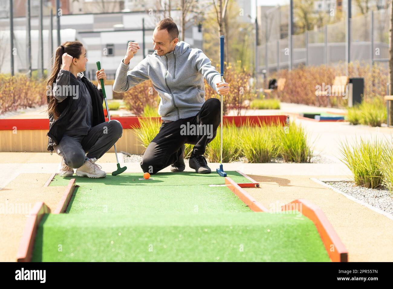 Old school mini golf hi-res stock photography and images - Alamy