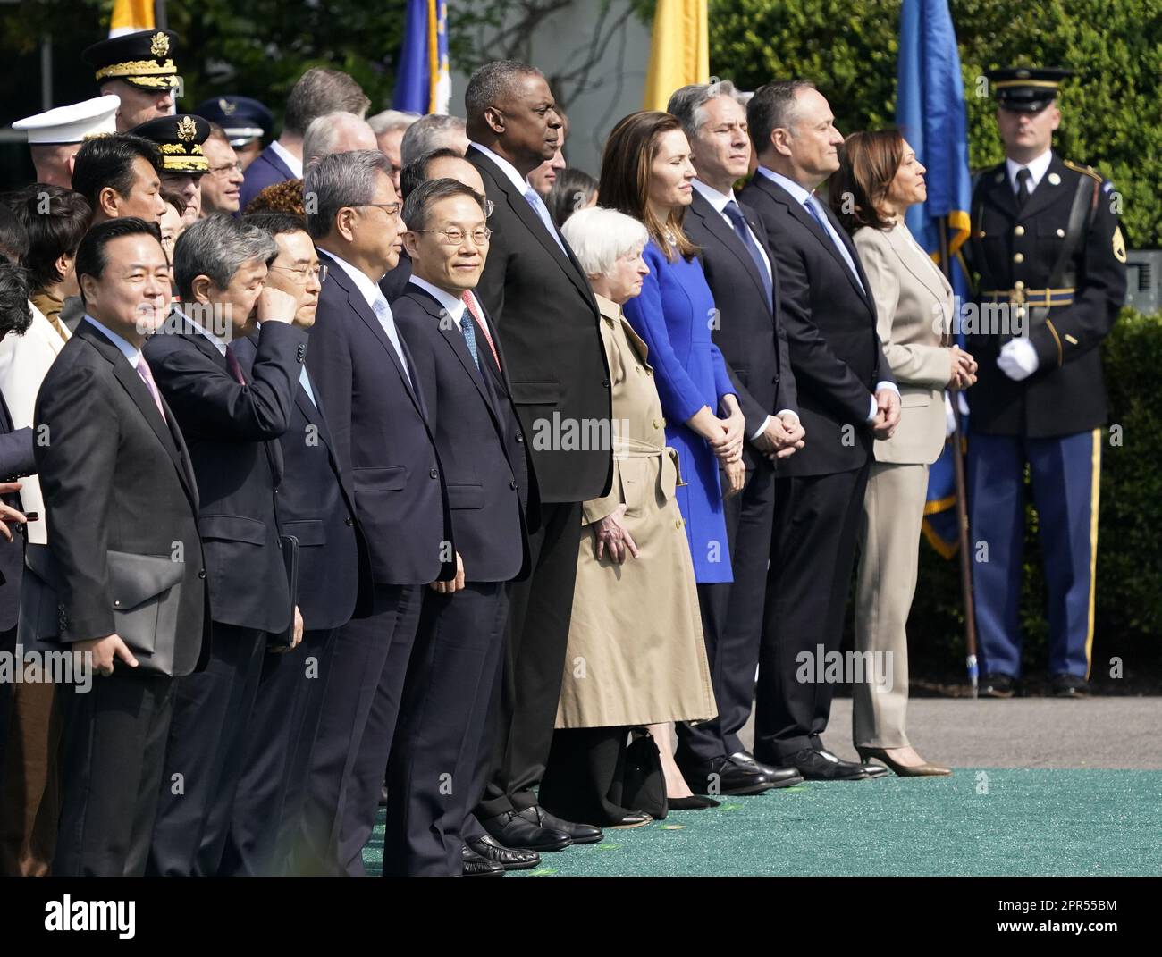 Washington, United States. 26th Apr, 2023. Vice President Kamala Harris ...
