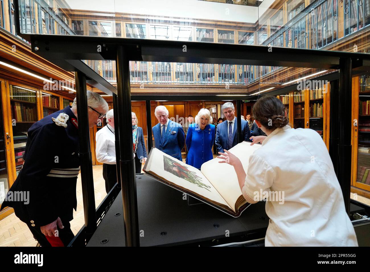 King Charles III and the Queen Consort during a visit to Liverpool ...