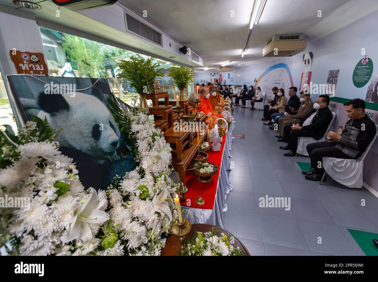 Thai Buddhist monks and Officials in Chiang Mai provincial seen during ...