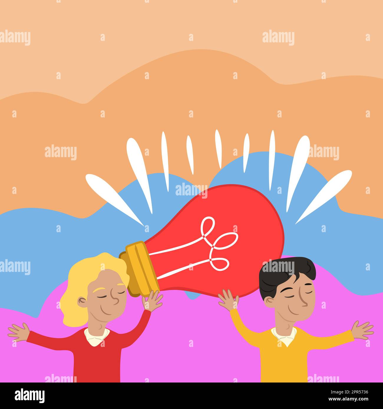 Business partners holding up Stock Vector Images - Alamy