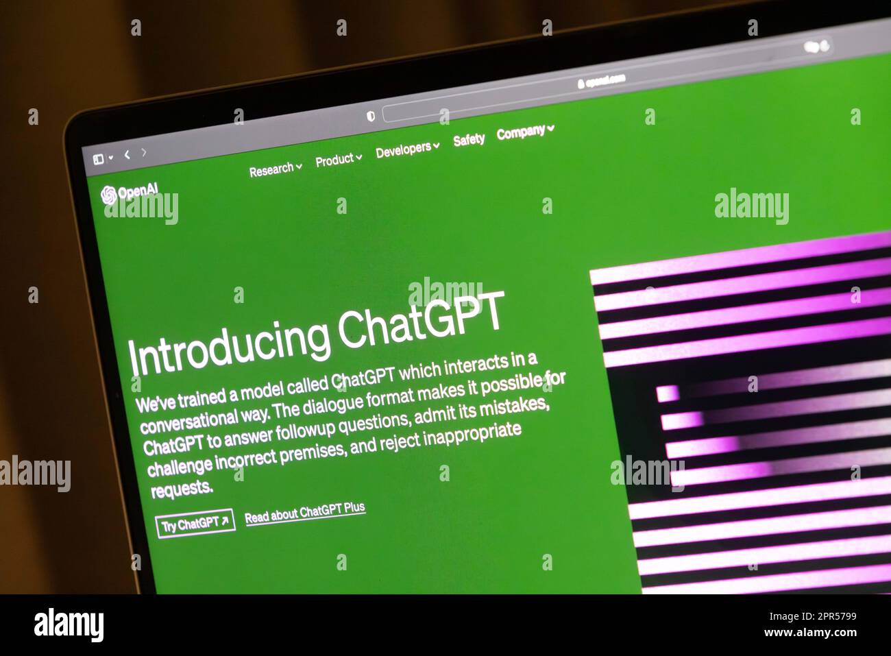 In this photo illustration, the ChatGPT website welcome screen ...