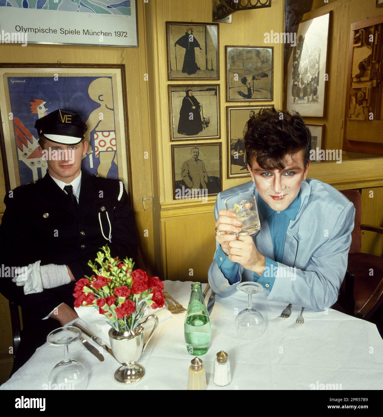 Promoter, musician and club host Steve Strange photographed in London ...