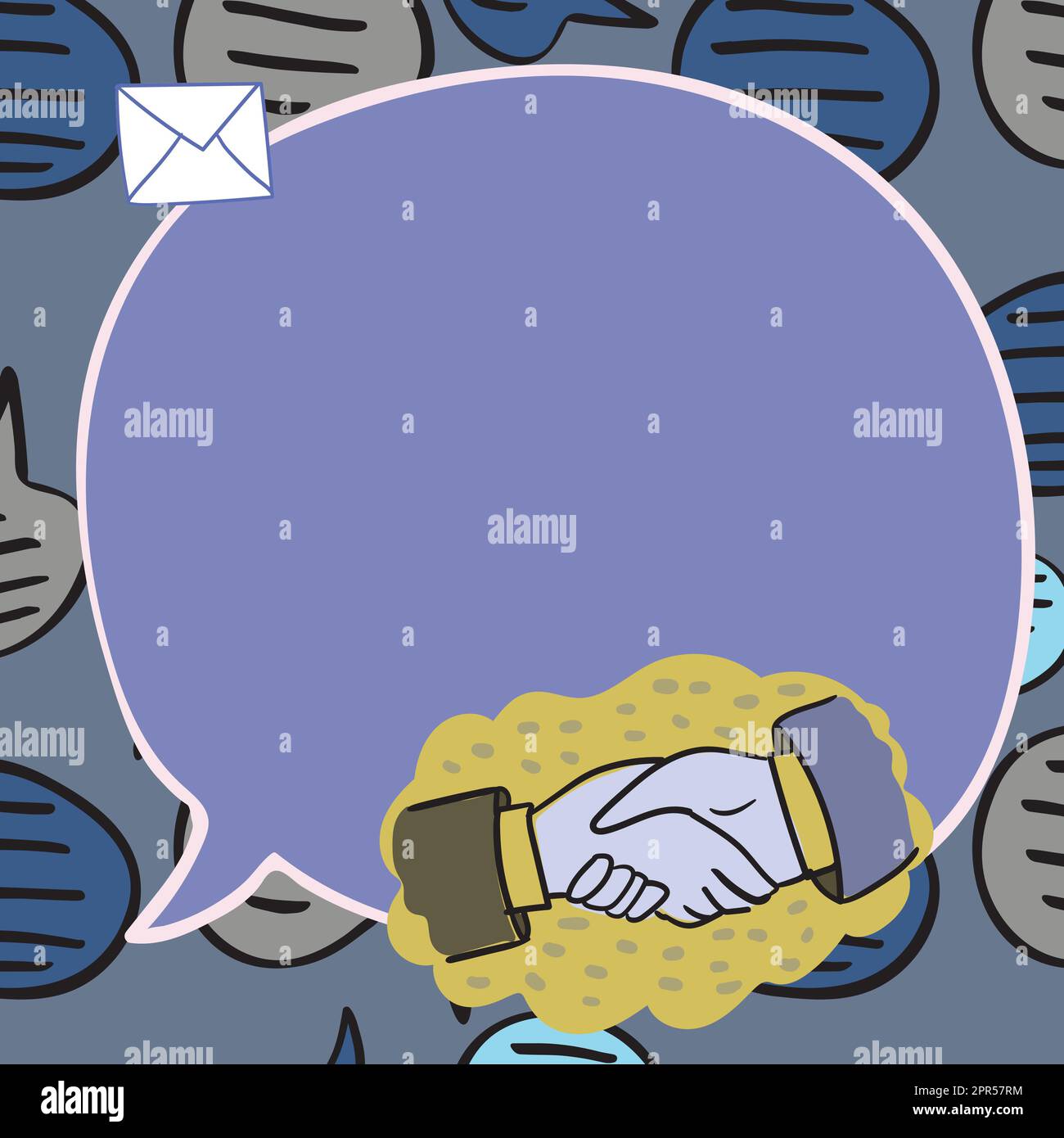 Two Colleagues Shaking Hands Congratulating Successful Teamwork ...