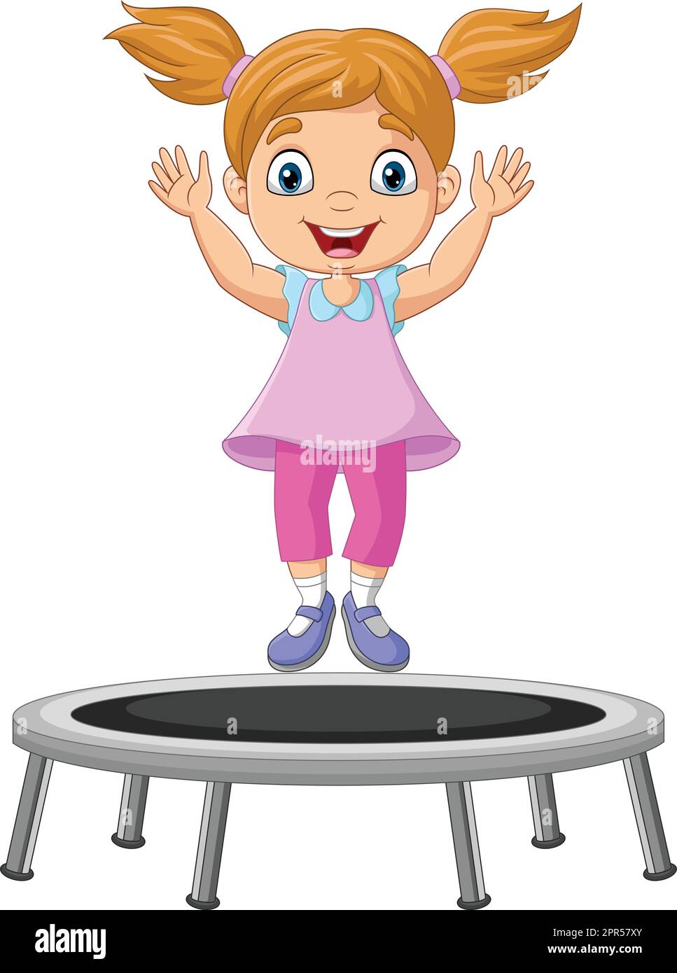 Cartoon little girl playing trampoline Stock Vector Image & Art - Alamy Cartoon little girl playing trampoline Stock Vector Image & Art - Alamy