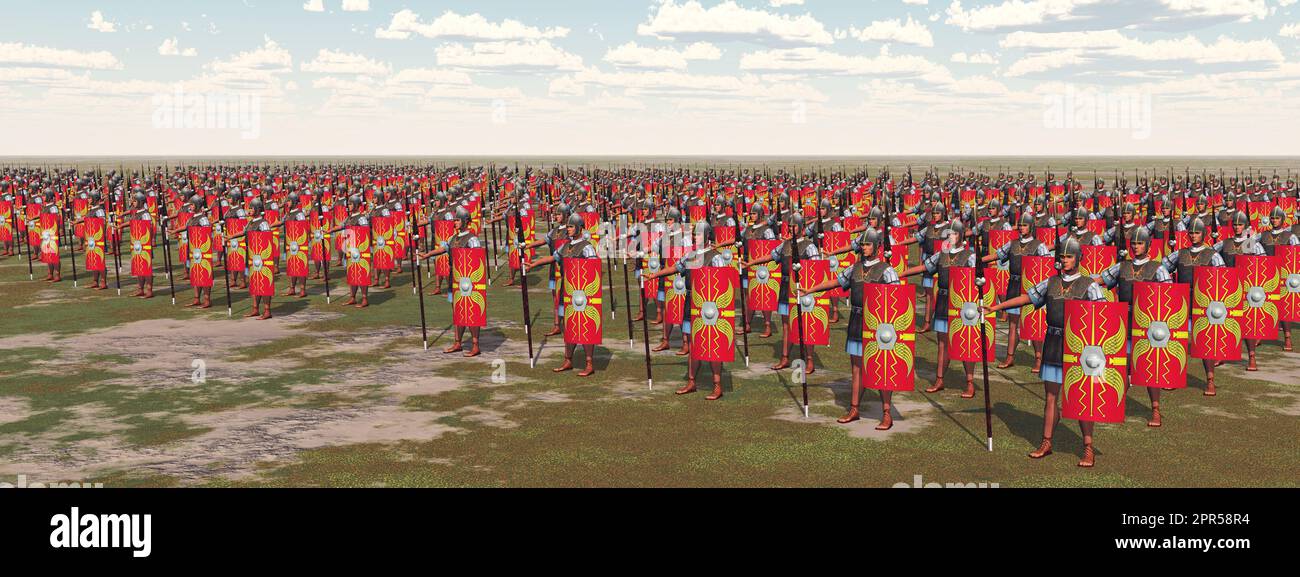 Roman legionaries of ancient Rome Stock Photo - Alamy