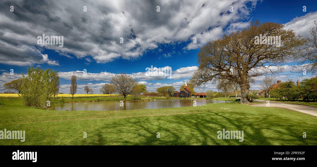 The Farm Pond Stock Photo - Alamy