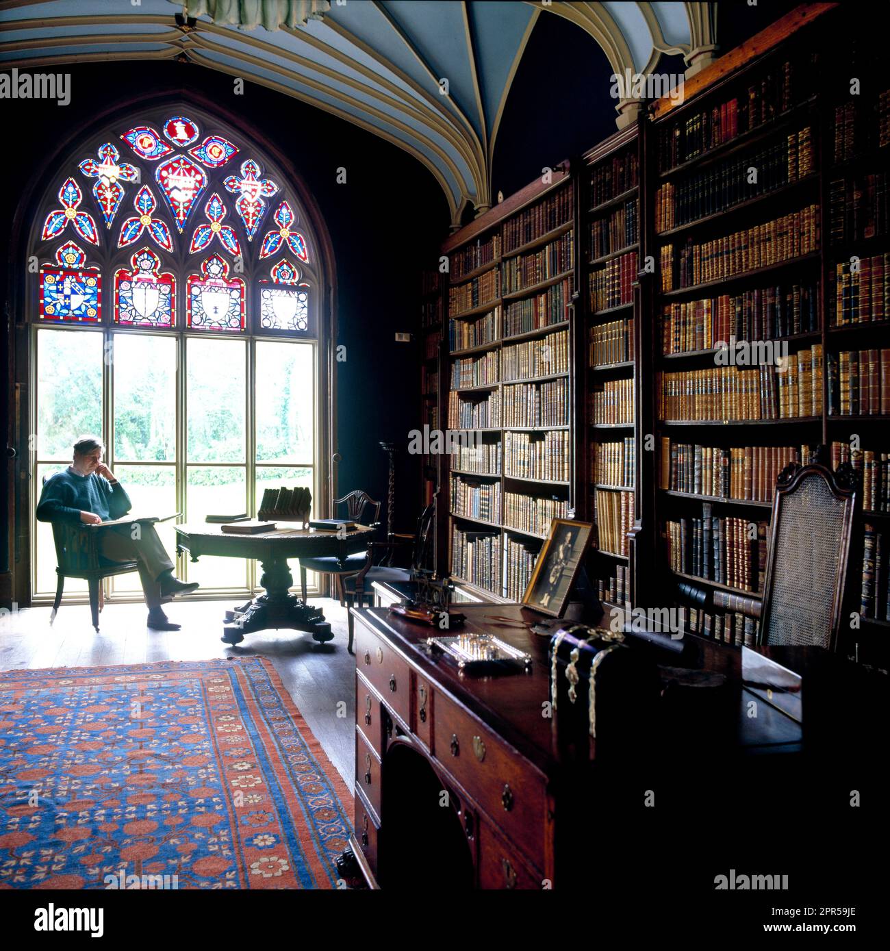 Oxford University, Bodleian Library photographed in 1990 Stock Photo ...