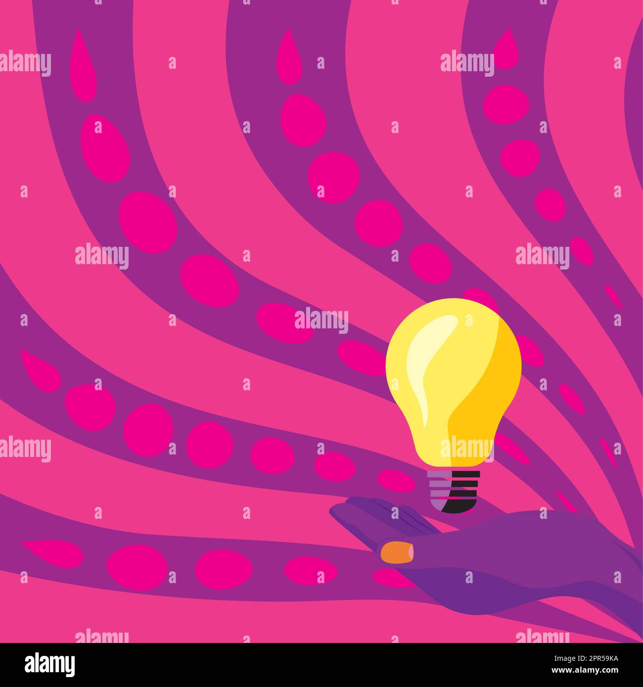 Woman presenting new ideas Stock Vector Images - Alamy
